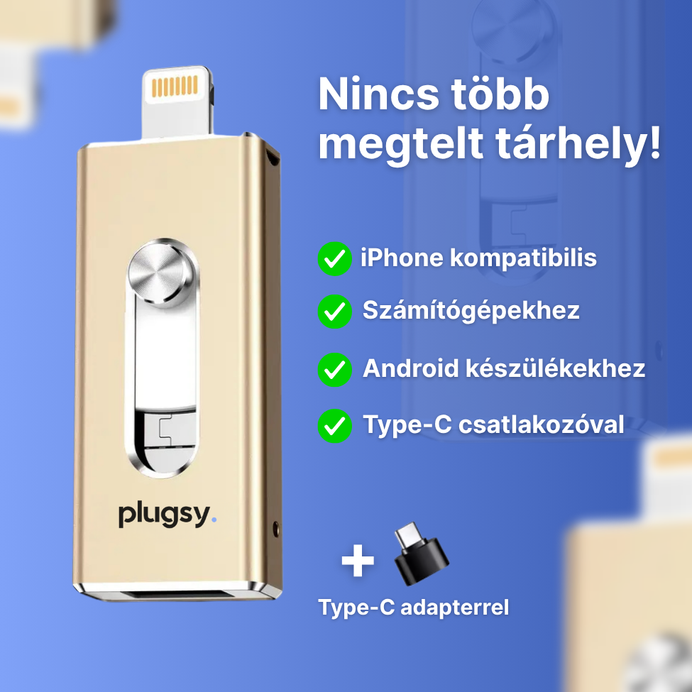Plugsy™ - 4 az 1-ben Univerzális Pendrive – plugsy.hu